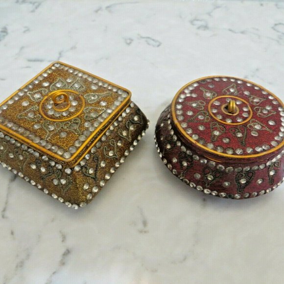 Storage & Organization | Sale Beaded Decorative Trinket Boxes | Poshmark